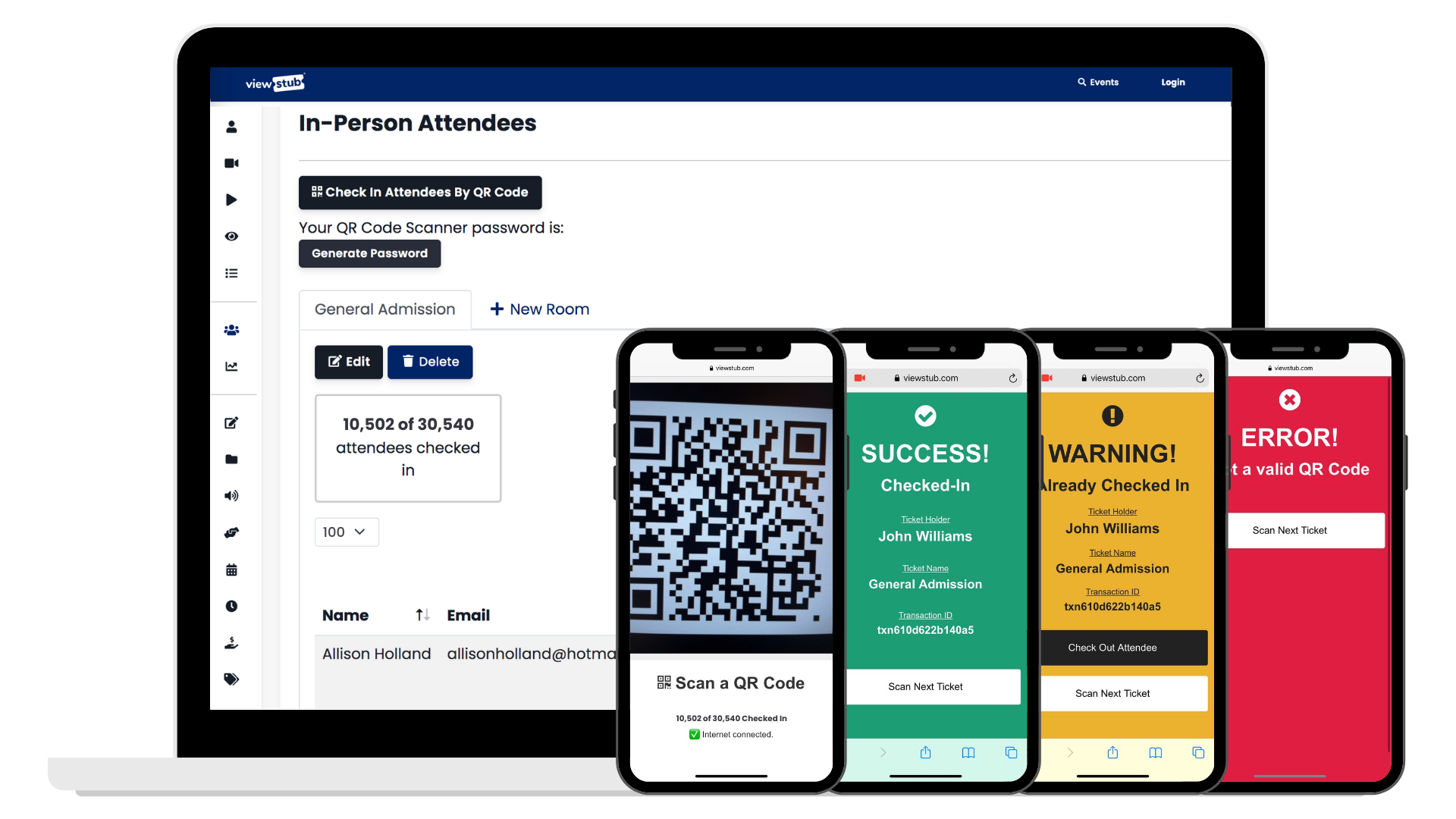 ViewStub Access - Event Ticketing Software
